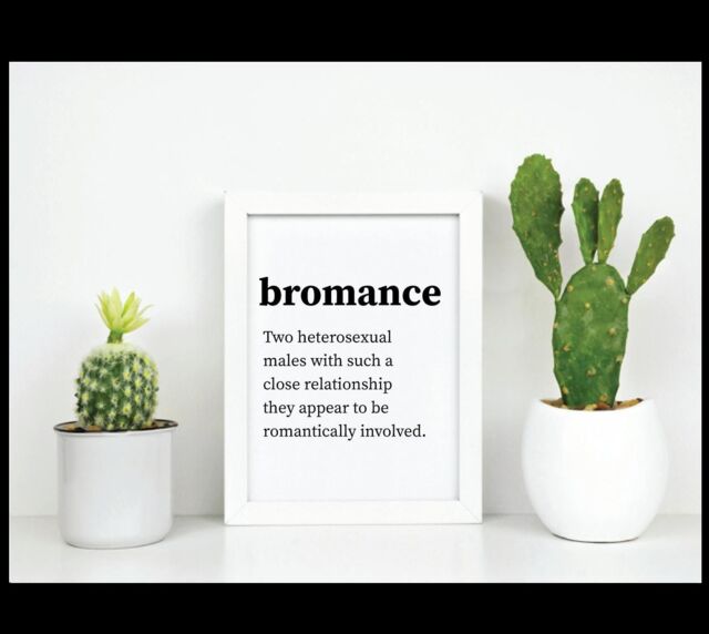 Bromance Definition Life Inspirational Quote in Frame by Debenhams ...