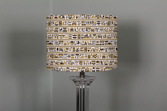 ancient egyptian hieroglyphs ceiling lamp shade by Debenhams | ufurnish.com