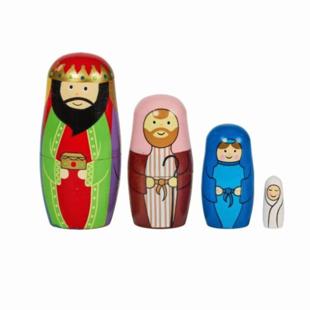 Samuel Alexander 14cm Hand Painted Wooden Christmas Nativity Figurine ...