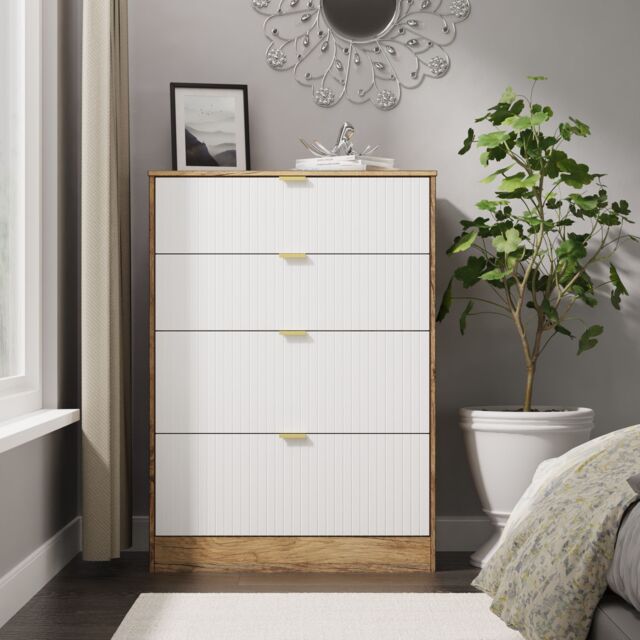 Ready Assembled 2 U Denver 4 Drawer Deep Chest (Ready Assembled) in ...