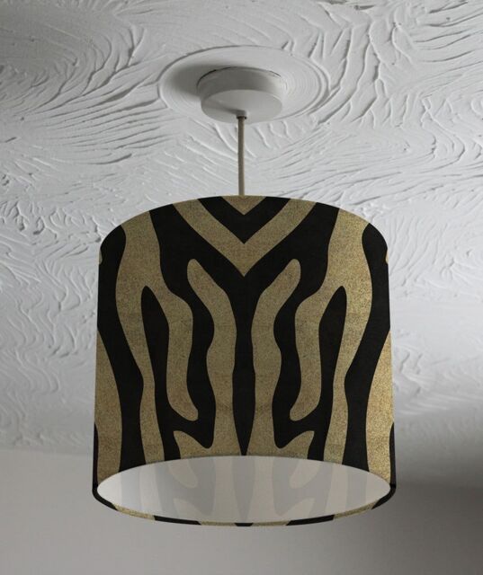 zebra stripes in gold glitter ceiling lamp shade by Debenhams ...