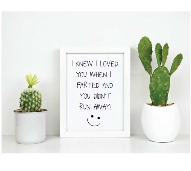 I Knew I Loved You When I Farted And You Didn't Run Away! Inspirational ...