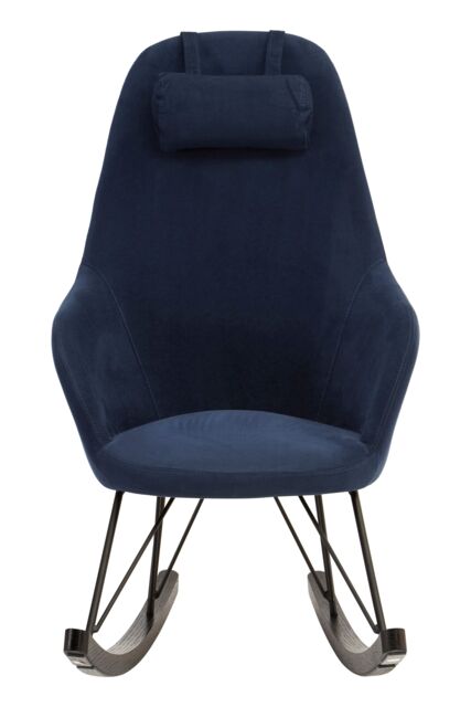 Kolding Blue Fabric Rocking Chair by Debenhams | ufurnish.com