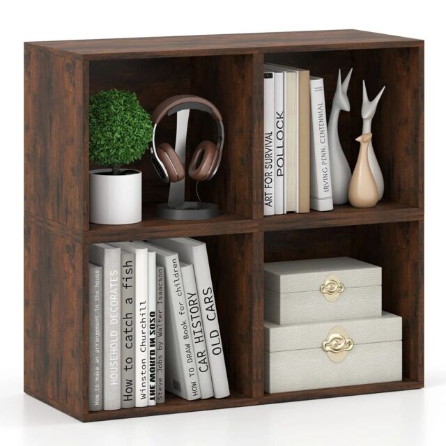 Cube Storage Organizer Stackable Book Shelf for Small Space by ...