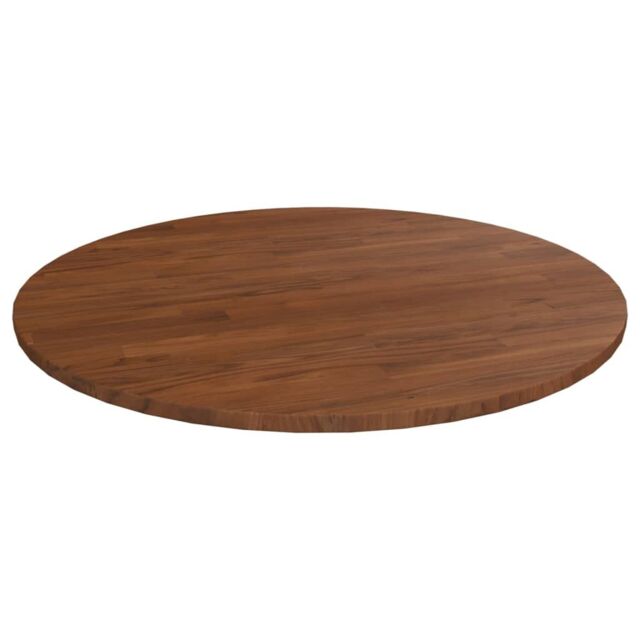 Berkfield Home Round Table Top Dark Brown √ò90x1.5 cm Treated Solid ...
