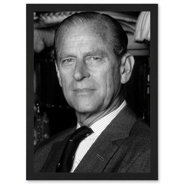 Warren Portrait Prince Philip Duke Edinburgh Photo Artwork Framed Wall ...