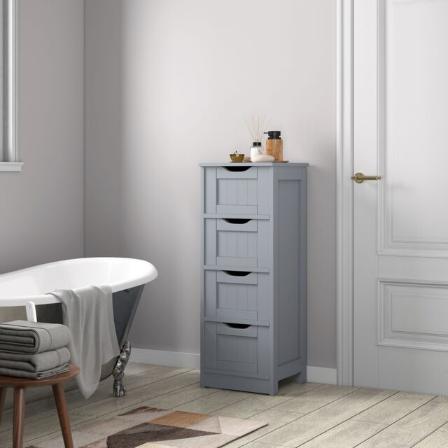 MCC Direct 4 drawer Bathroom Storage Unit Toby Grey by Debenhams ...