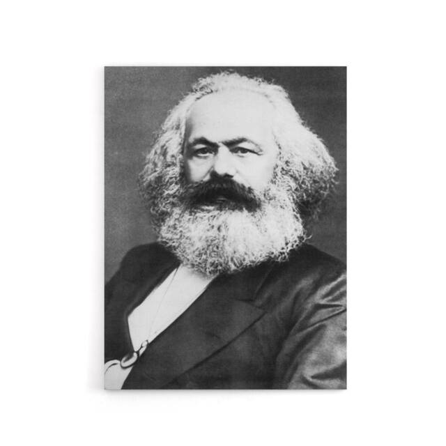 "Artery8 Portrait Photo Political Theorist Karl Marx Canvas Wall Art ...