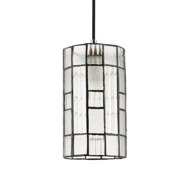 Happy Homewares Cylindrical Traditional Tiffany Easy Fit Shade with ...