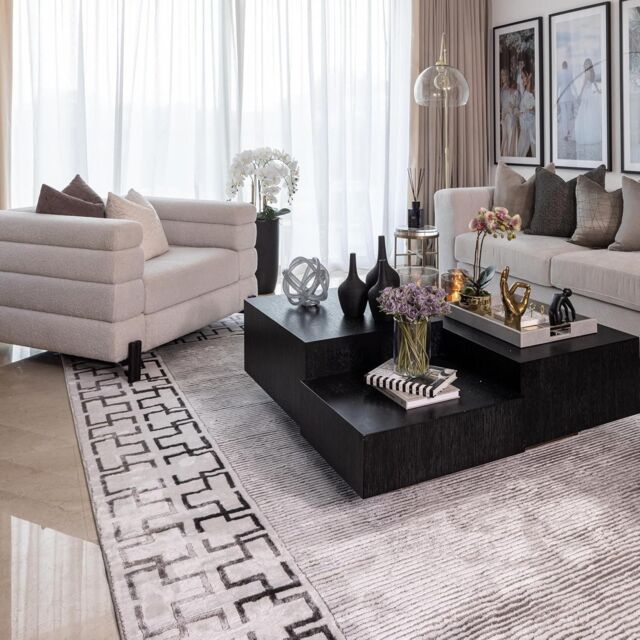 Aston Luxury Modern Short Pile Rug by Debenhams | ufurnish.com