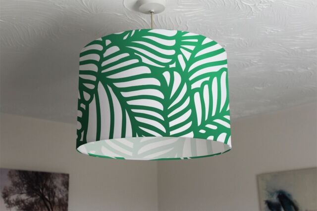 green biophilic design with natural analogues texture ceiling lamp ...