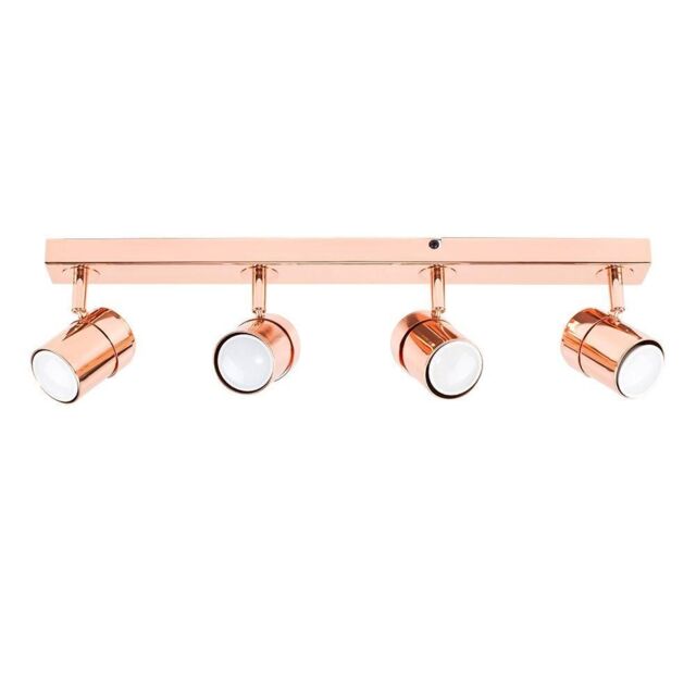 Rosie Spotlight 4 Way Copper Ceiling Bar Spotlight by Debenhams ...