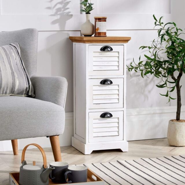 Ashington 3 Drawer Narrow Storage Chest Unit by Debenhams | uFurnish.com