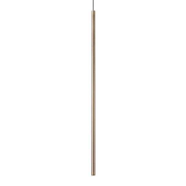 Netlighting Filo LED Slim Pendant Ceiling Light Brass 2700K in Gold by ...