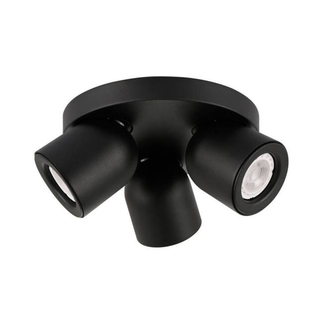 Netlighting Nuora Modern 3 Light Ceiling Spotlight Clusters GU10 in ...