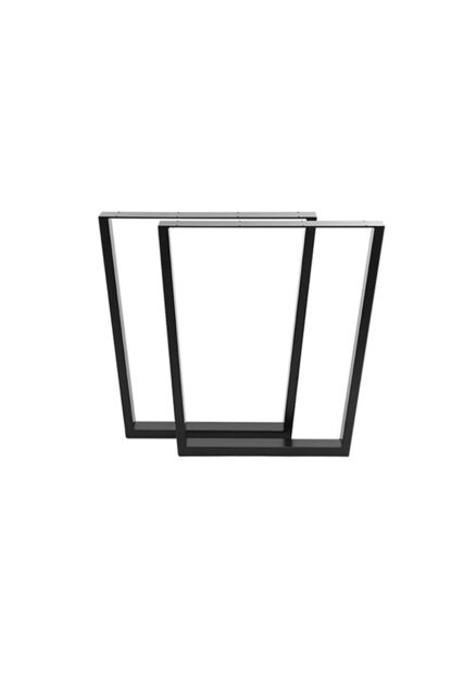 Set of 2 Metal Table Legs 71cm Height 50cm Wide Dining Table Legs Heavy Duty Trapezoidal Table ...