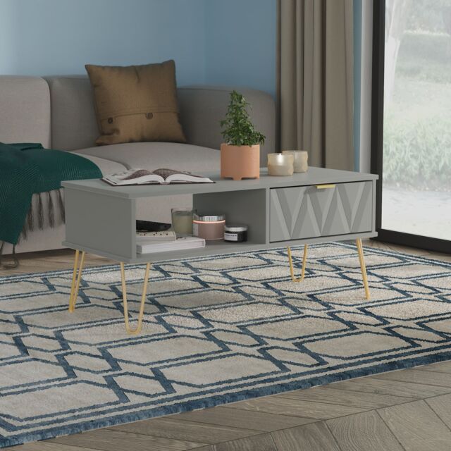 Ready Assembled 2 U Dallas 1 Drawer Coffee Table (Ready Assembled) in ...