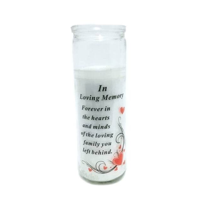 David Fischhoff Graveside Memorial Glass Candle - In Loving Memory in ...