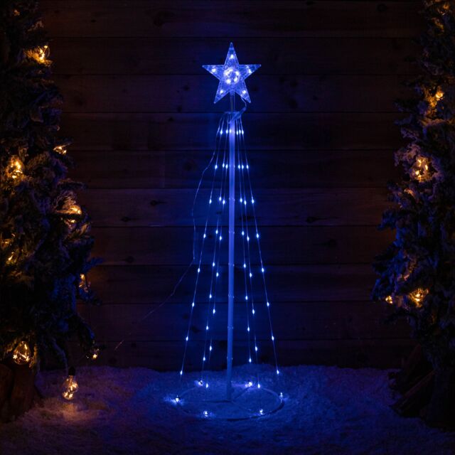 Samuel Alexander Light up Smart Christmas Cone Tree with Multi-Action ...