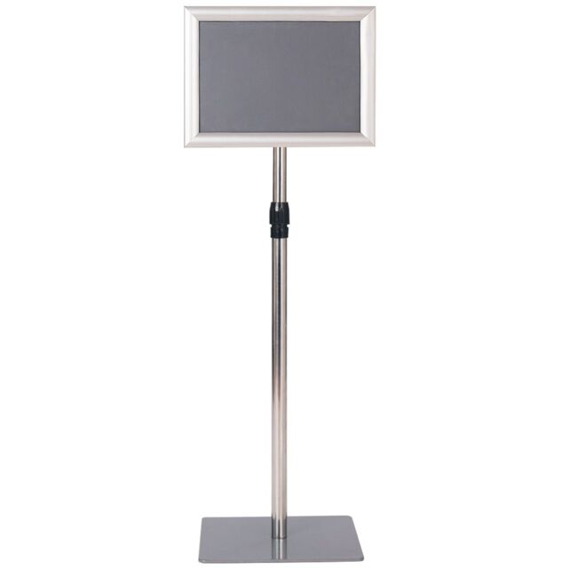 Costway Adjustable A4 Pedestal Poster Stand Shop Sign Display Holder ...