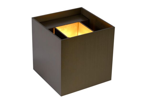 Lucide 'XIO' Stylish Dimmable Indoor Adjustable Up Down Cube Wall Light ...