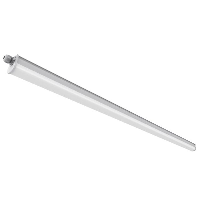 'Westport 120 Double' Indoor Batten Light Fitting Grey Intergrated LED ...