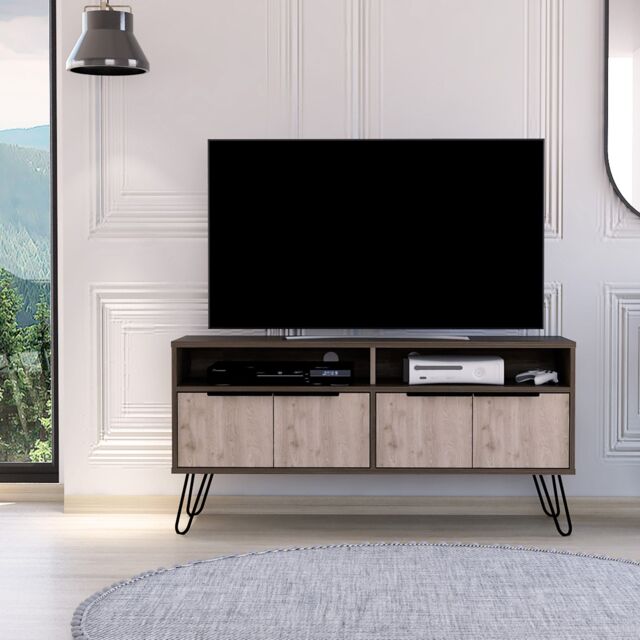 Core Products Nevada Wide Screen Tv Rack With 4 Doors - H60.6cm x W123 ...