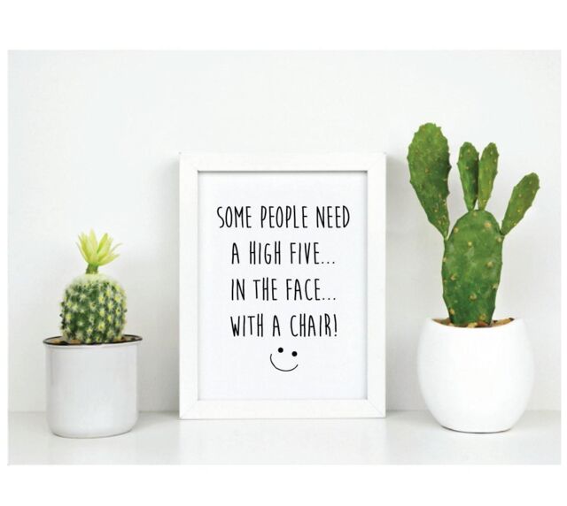 Karma High Five Quote Inspirational Quote in Frame by Debenhams ...