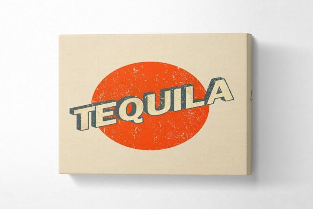 Tequila Text Canvas Print by Debenhams | ufurnish.com
