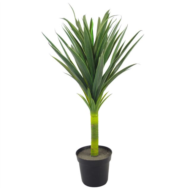 Leaf 90cm (3ft) Large Artificial Green Yukka Plant Spiky Tree Plant by ...