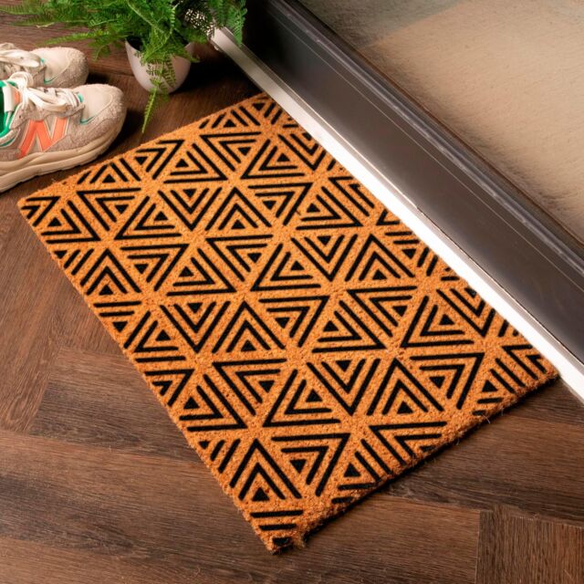 Geometric Triangle Pattern Doormat by Debenhams | ufurnish.com