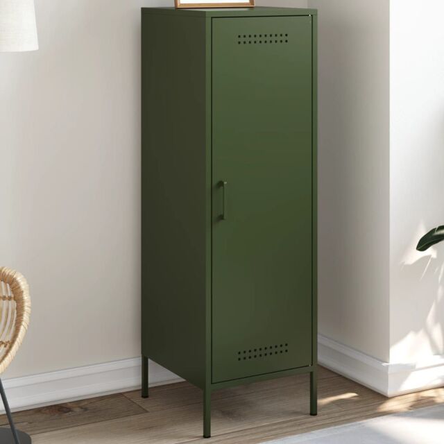Highboard Olive Green 36x39x113 cm Steel by Debenhams | ufurnish.com