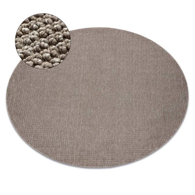 RugsX Casablanca Loop Rug in Brown - Size: 100 cm diameter by Debenhams ...