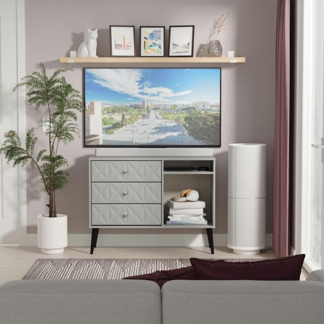Ready Assembled 2 U Toledo 3 Drawer TV Unit (Ready Assembled) in Dark ...