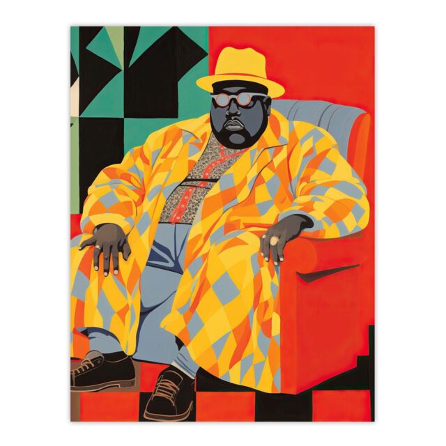 Wall Art Print Big Poppa Stylish Fashion Vibrant Oil Painting Red ...