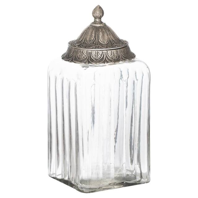 Love Lace Moroccan Style Lidded Large Display Jar in Silver by ...