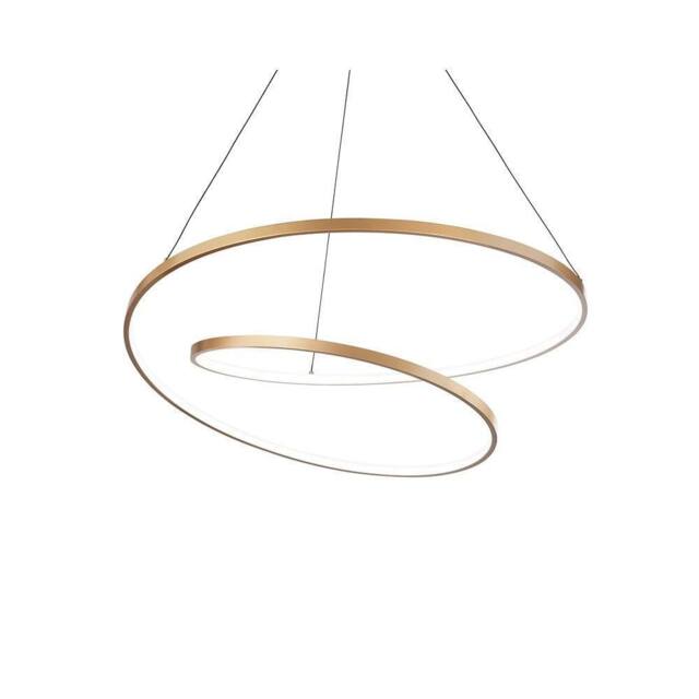 Netlighting Oz 60cm Integrated LED Pendant Ceiling Light Brass 2700K in ...