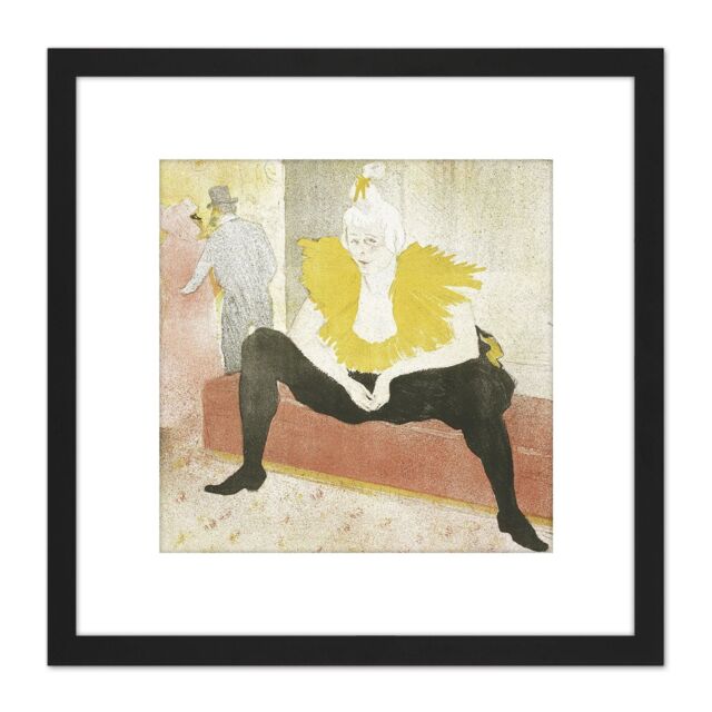 Toulouse-Lautrec Clowness Mademoiselle Cha-U-Ka-O Painting 8X8 Inch ...