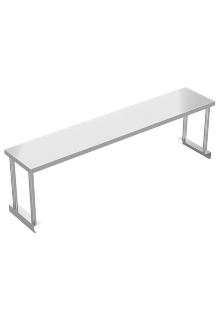 Stainless Steel Work Bench Commercial Kitchen Catering Table 1/2 Tier ...