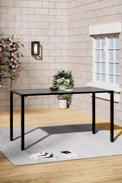 Outdoor Rectangular Metal Frame Garden Dining Table by Debenhams ...