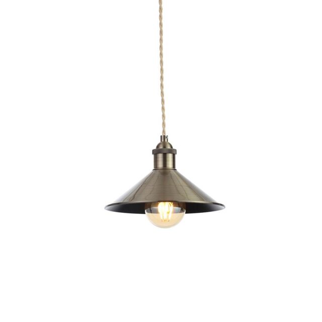 Netlighting Rigel Small Dome Pendant Ceiling Light Antique Copper in ...
