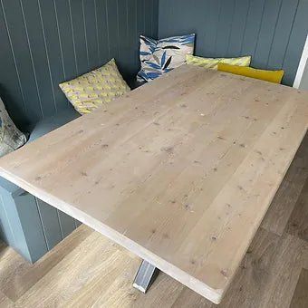 Sleek & Slender Reclaimed Dining Table with Spider Leg 140x60cm by ...