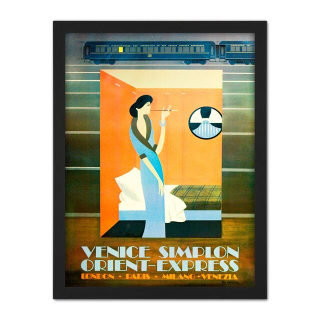 "Artery8 Wall Art Print Orient Express Train London Paris Venice Large ...