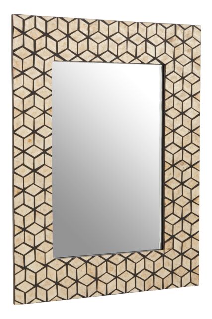 Orsina Palu Black & Gold Cube Wall Mirror by Debenhams | ufurnish.com