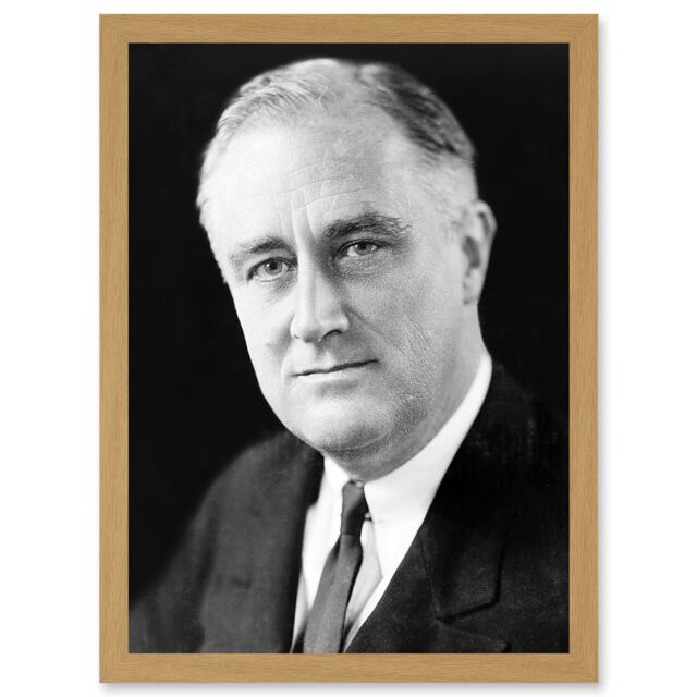 Artery8 Portrait President FDR Franklin Roosevelt USA Photo Artwork ...