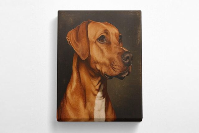 Rhodesian Ridgeback Oil Painting Canvas Print by Debenhams | ufurnish.com