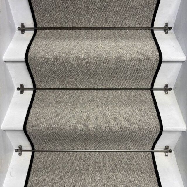 Squirrel Grey Wool Stair Runner With 100% Pure Wool Edge by Debenhams ...