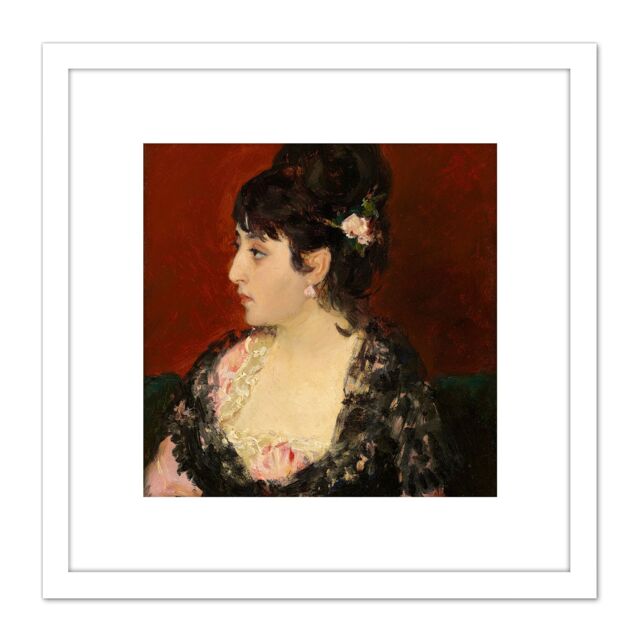 Artery8 Duran Spanish Woman Portrait Of Eva Gonzales 1876 Painting 8X8 ...
