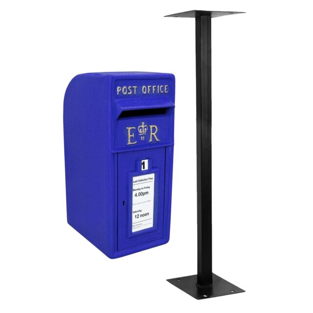 Monstershop Blue Scottish Post Box with Stand by Debenhams | ufurnish.com