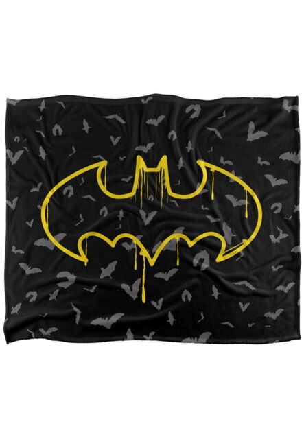Batman Drip Symbol Blanket 152 x 127 cm by Debenhams | ufurnish.com